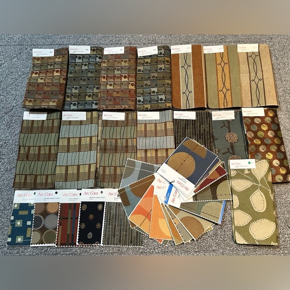 ARC COM | Other | Lot Of 33 Arc Com Fabric Sample Swatches Woven ...